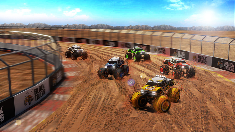 Multiplayer Racing Game - Block Trucks